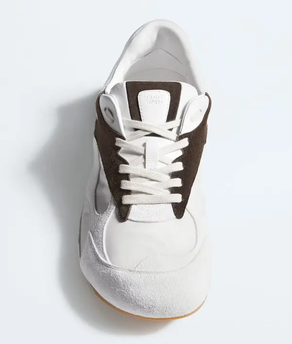 Bottega Veneta Orbit Flash Sneakers - Optical White/espresso