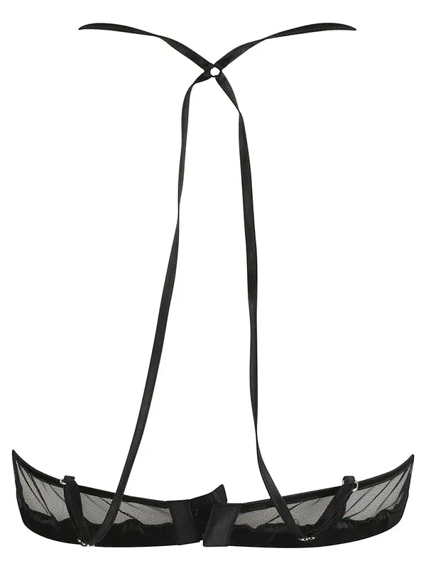 Dolce & Gabbana Panelled Tulle Satin Bra