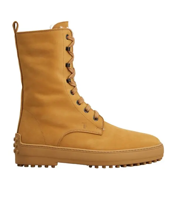 TOD'S Tall Lace-up Boots - Brown