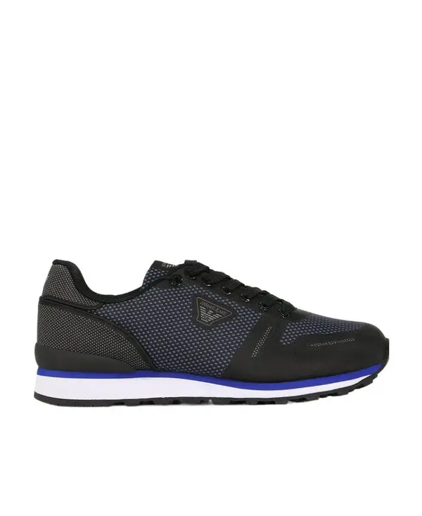 Emporio Armani Lace-up Casual Sneakers - Black