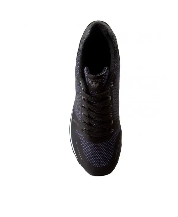 Emporio Armani Lace-up Casual Sneakers - Black