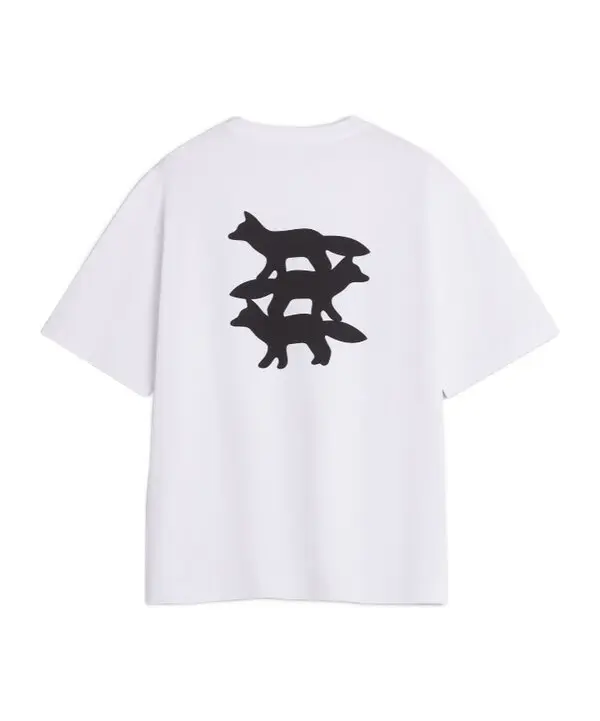 Maison Kitsuné Stunt Fox Oversized T-shirt - White