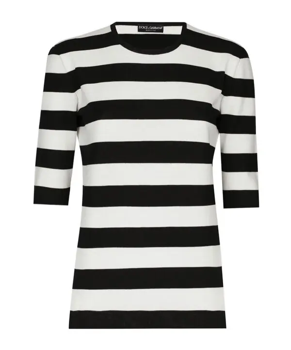 Dolce & Gabbana Striped Crewneck Sweater