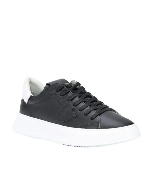 Philippe Model Temple Veau Lace-up Sneakers - Black