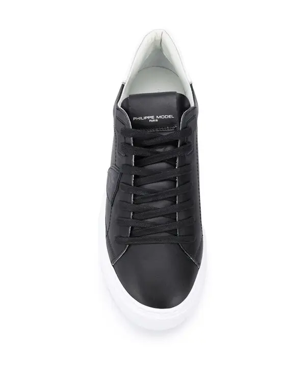 Philippe Model Temple Veau Lace-up Sneakers - Black