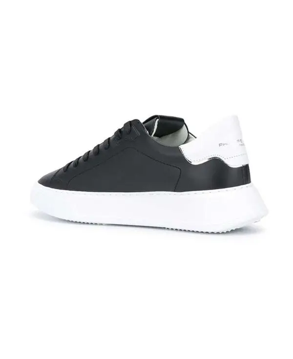 Philippe Model Temple Veau Lace-up Sneakers - Black