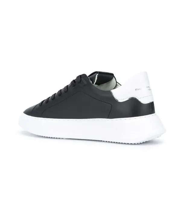 Philippe Model Temple Veau Lace-up Sneakers - Black