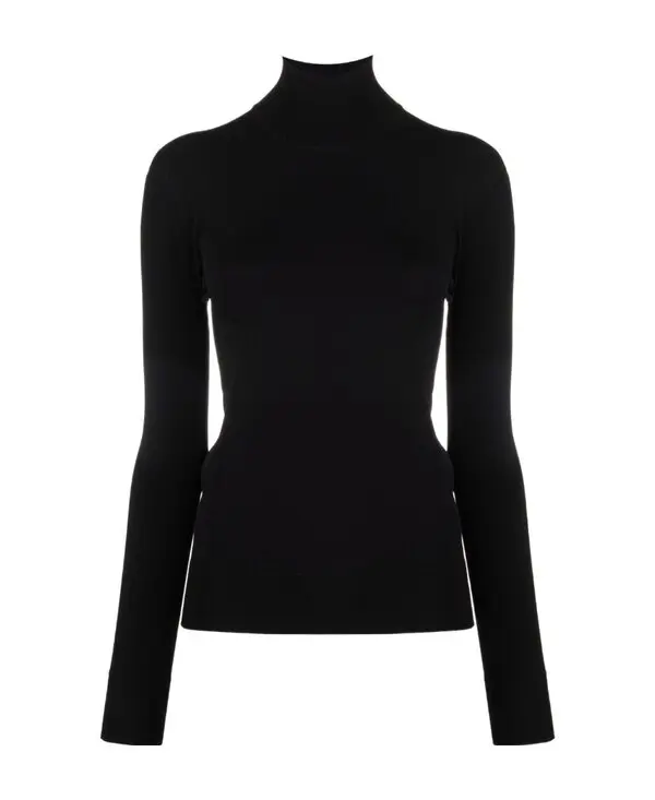 Bottega Veneta Ribbed-trim Roll-neck Top
