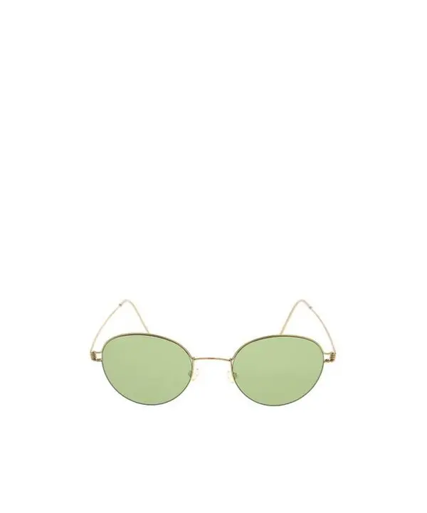 LINDBERG Round Frame Sunglasses - Green