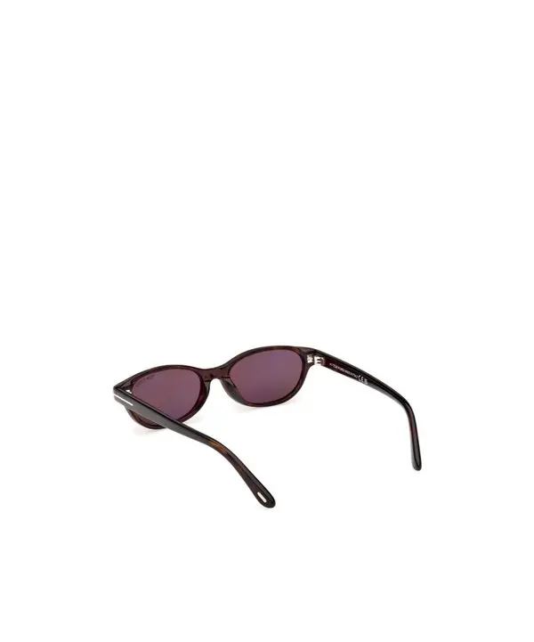 TOM FORD Tortoiseshell Oval Frame Sunglasses