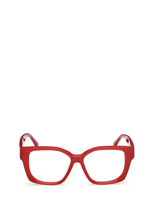 Max Mara Rectangle Frame Eyeglasses - Red