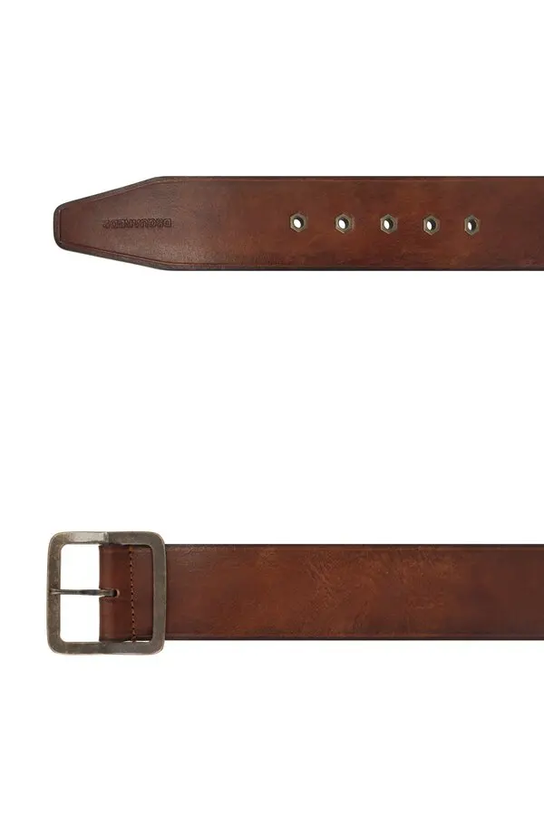 Dsquared2 Leather Belt With Buckle