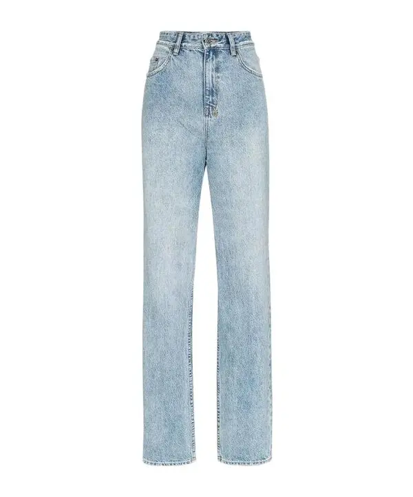 Ksubi Playback High-waisted Straight Leg Jeans - Blue