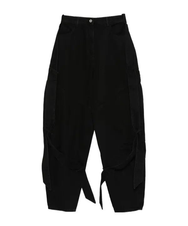 Attico Belted Loose Fit Jeans