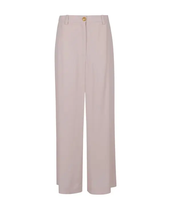 Balmain Wide-leg High-waist Tailored Trousers - Nude