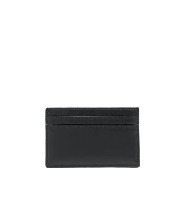 Alexander McQueen Logo Printed Card Holder - Black