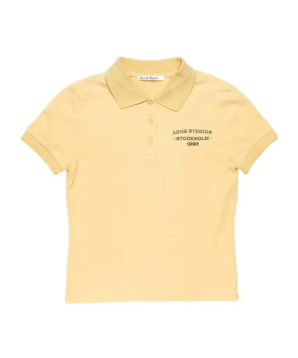 Acne Studios Short Sleeve Printed Polo T-shirt - Cr5