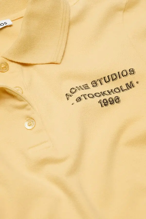 Acne Studios Short Sleeve Printed Polo T-shirt