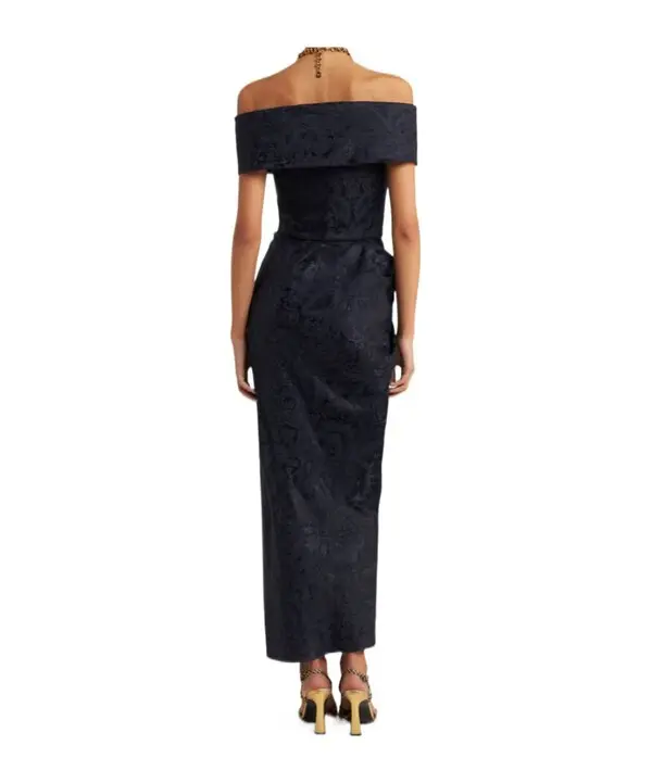 Etro Jacquard Off-the-shoulder Evening Dress