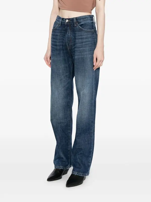 AYA MUSE Buckled Straight Leg Jeans