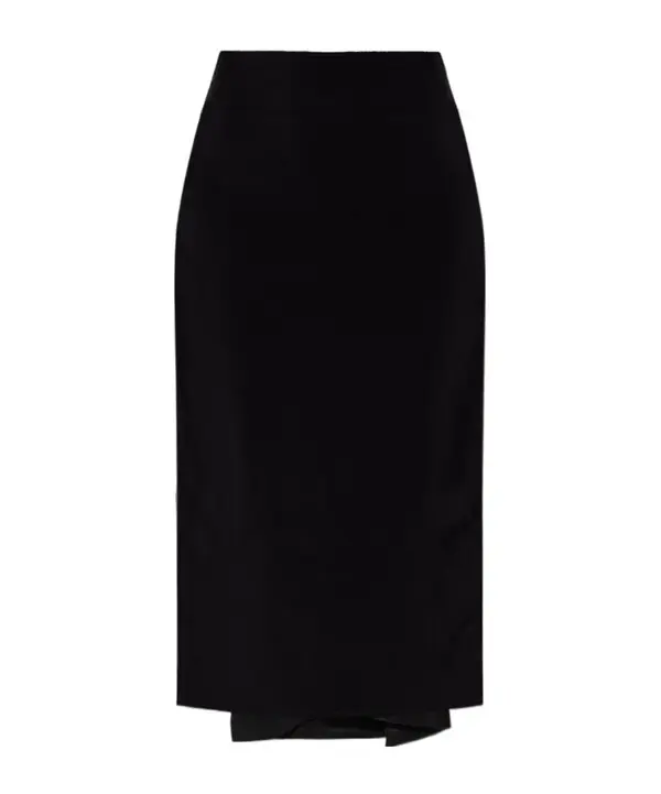 Jacquemus The Sablier Draped Skirt - Black