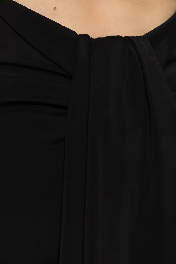 Jacquemus The Sablier Draped Midi Skirt - Black