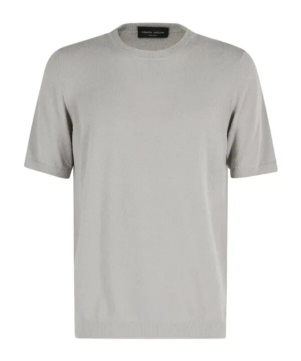 ROBERTO COLLINA Logo Short-sleeve T-shirt - Gray