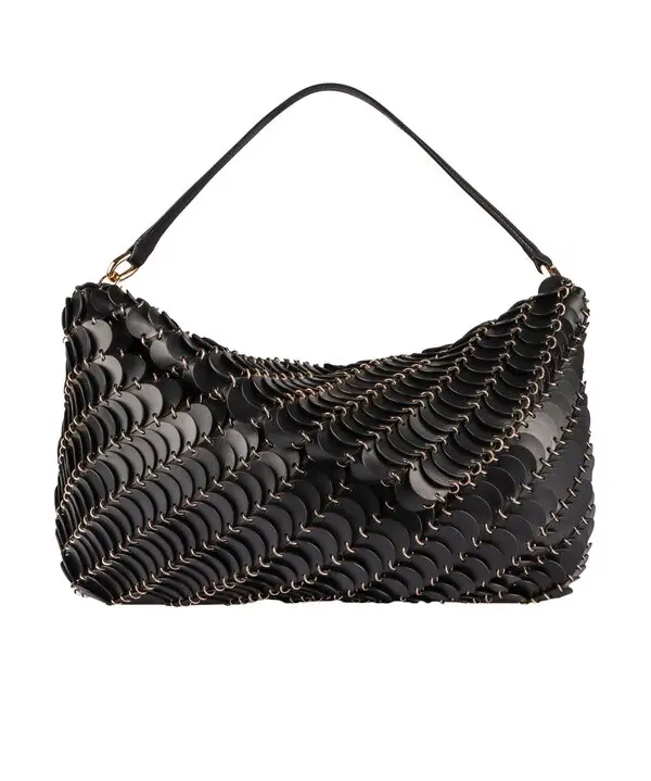 Rabanne Embellished Shoulder Bag - Black