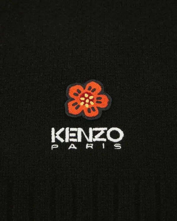 Kenzo Boke Flower Logo Embroidered Scarf