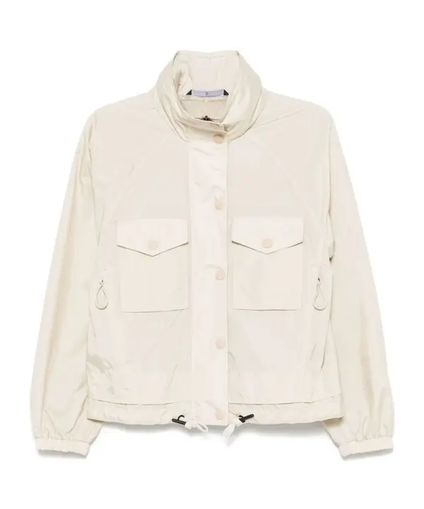 Moncler High-neck Drawstring Coat