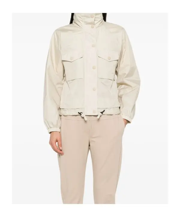 Moncler High-neck Drawstring Coat