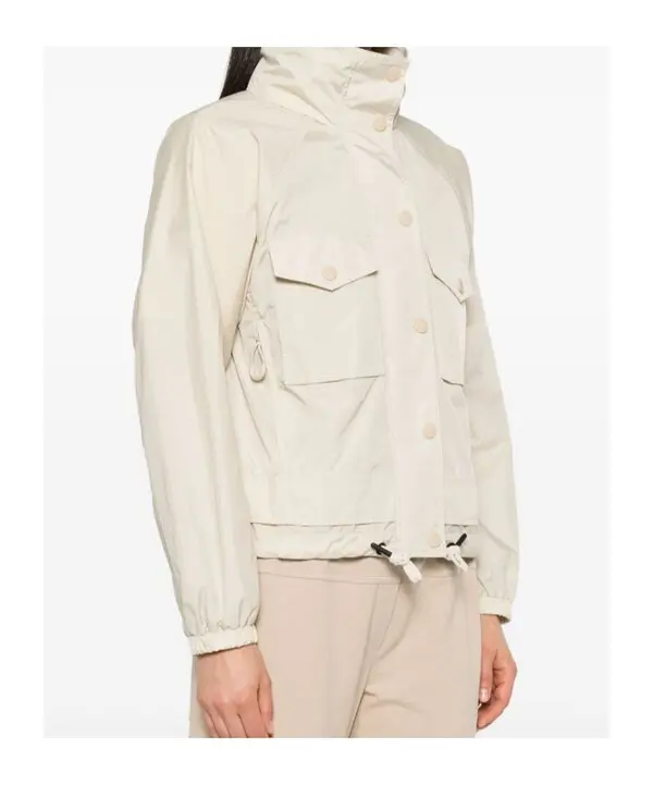 Moncler High-neck Drawstring Coat