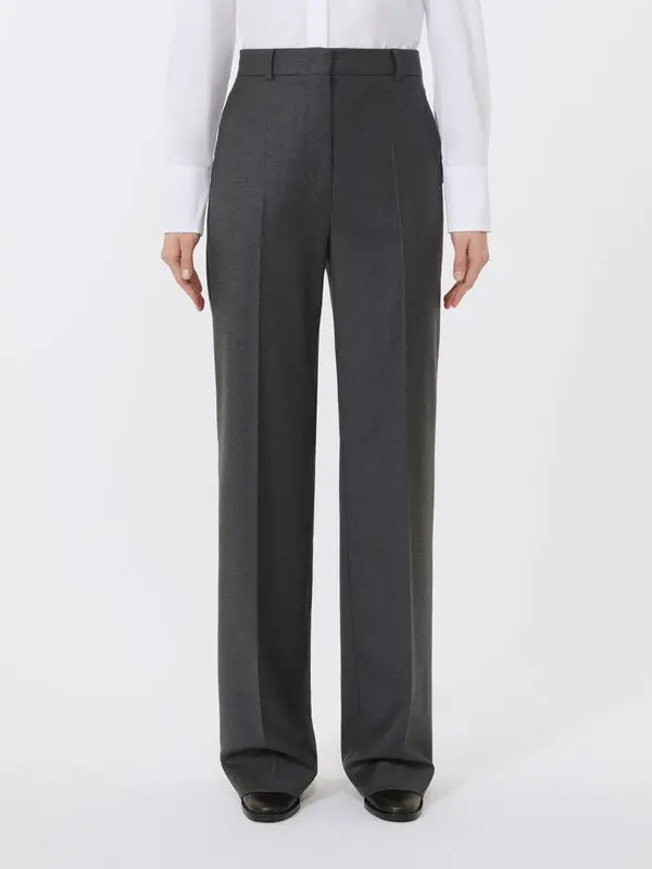Max Mara Lambro Tailored Trousers - Dark Gray