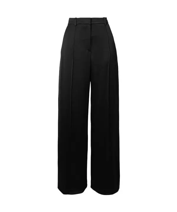 Balmain Crepe Straight-leg Tailored Trousers