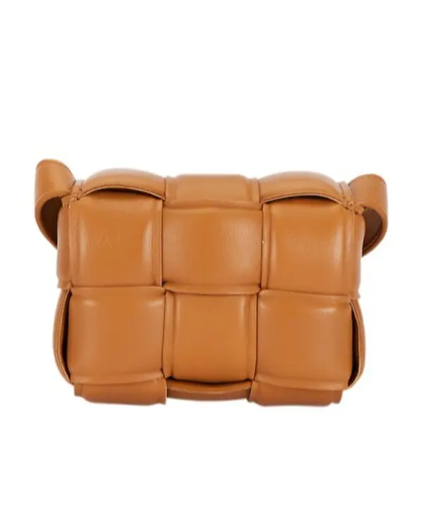 Bottega Veneta Cassette Flip Shoulder Bag - Camel