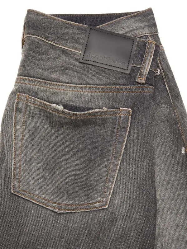Acne Studios Logo Patch Wide-leg Jeans