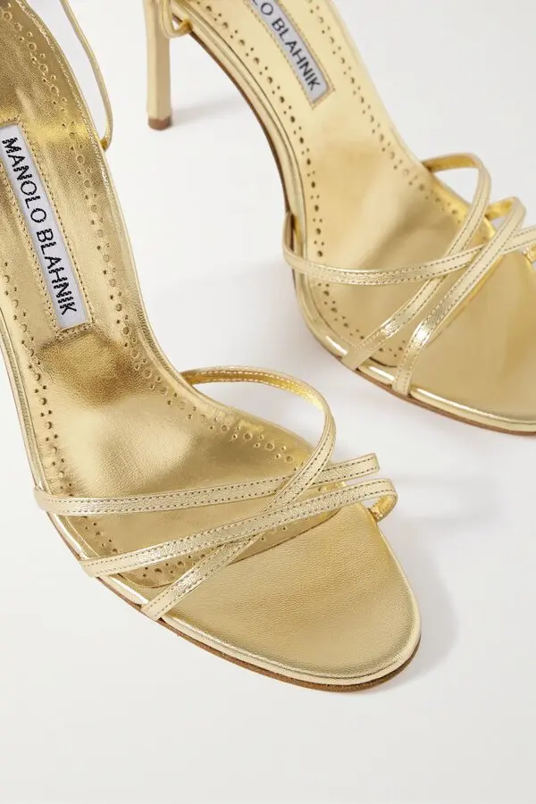 Manolo Blahnik Leva 105 High-heeled Sandals - Nude