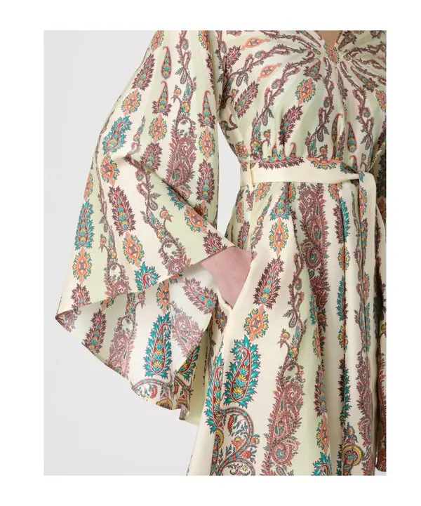 Etro Paisley Belted Mini Dress