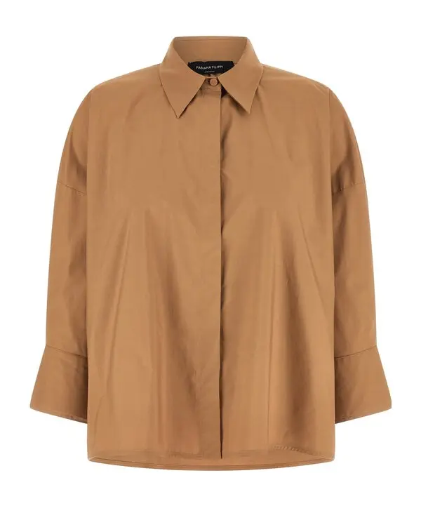 Fabiana Filippi Embellished Cotton Poplin Shirt