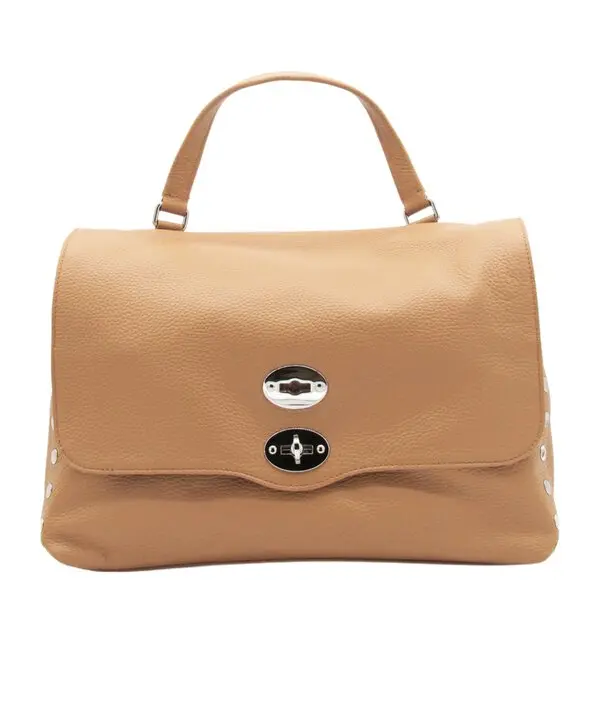 ZANELLATO Postina Studded Shoulder Bag - Nude