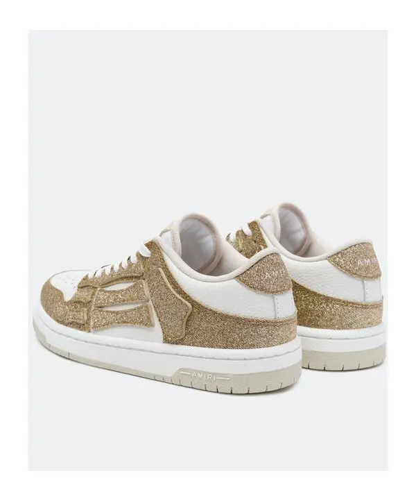 Amiri Skel Top Glitter Sneakers - White