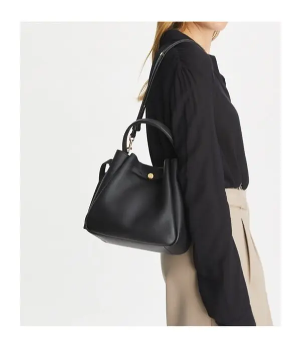 Tory Burch Romy Bucket Bag - Black