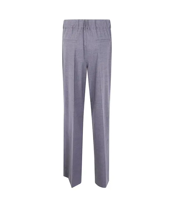 P.a.r.o.s.h Pleated Wool Trousers - Gray