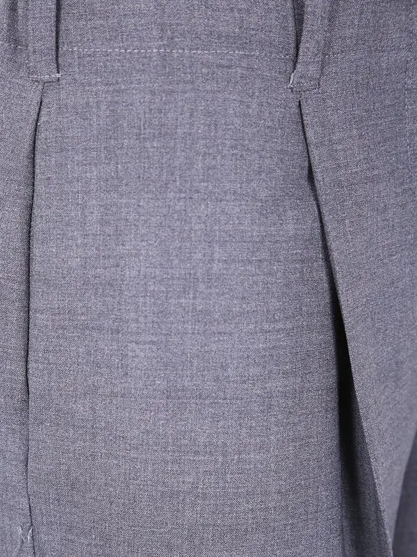 P.a.r.o.s.h Pleated Wool Trousers - Gray