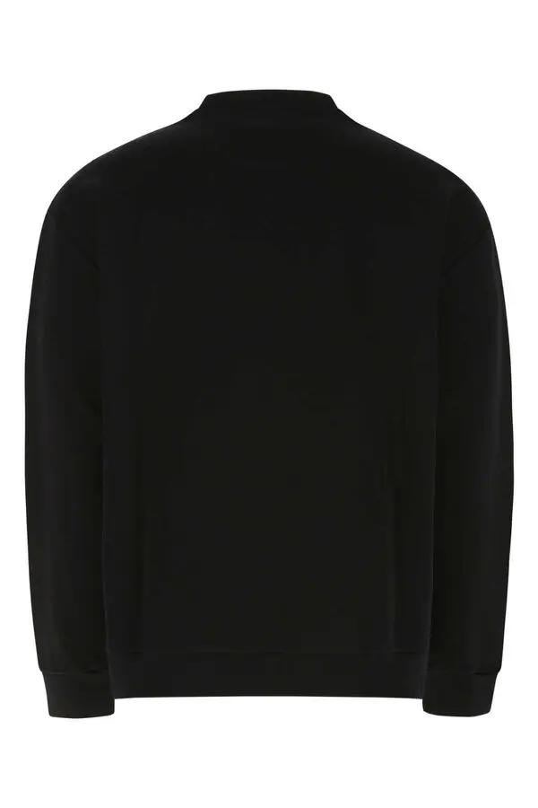Prada Logo Plaque Round-neck Sweatshirt