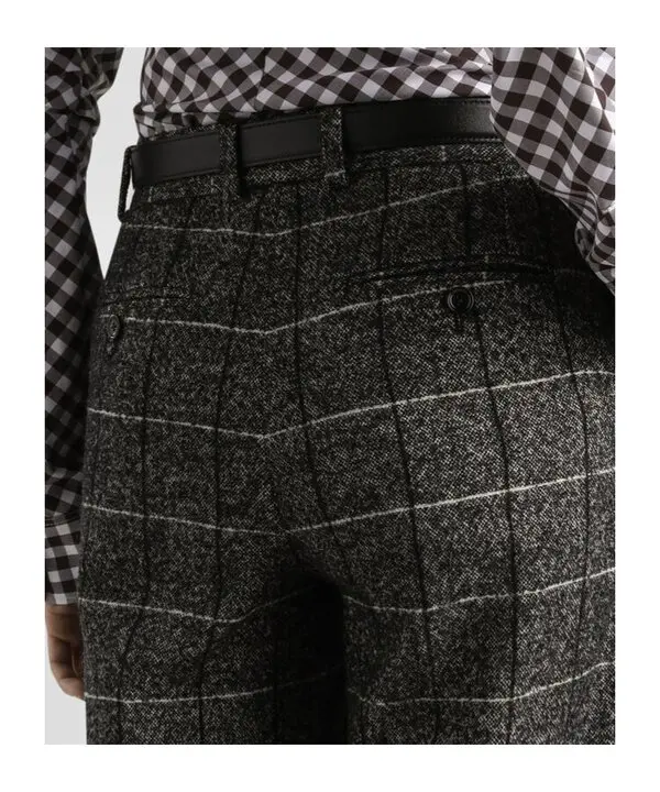 Dolce & Gabbana Check Pattern Tailored Trousers