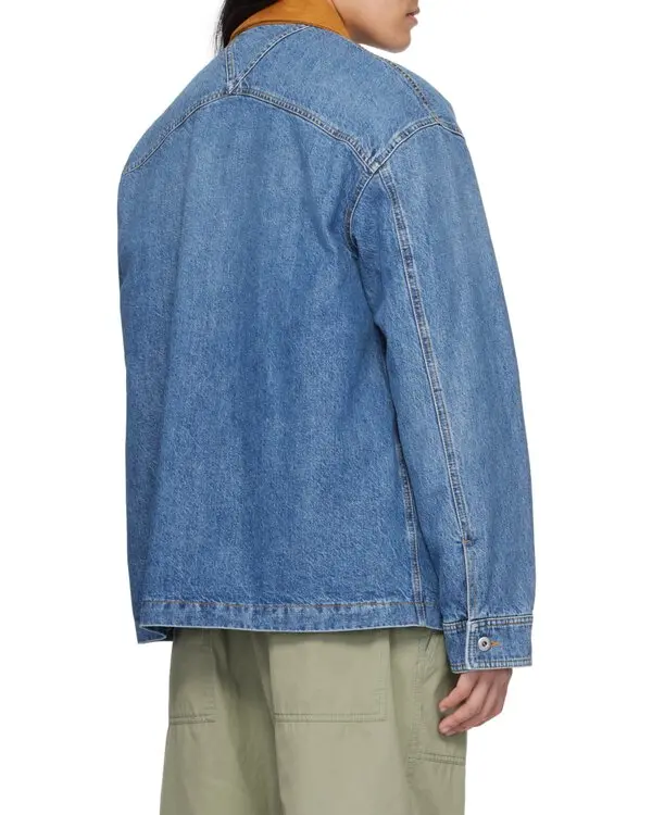 Bottega Veneta Long Sleeved Padded Denim Jacket