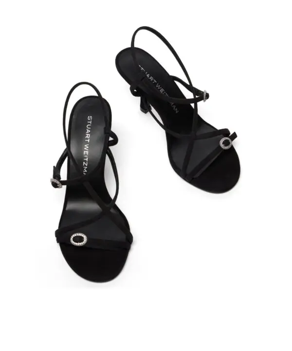 STUART WEITZMAN Kensington Strappy Sandal 85 - Black