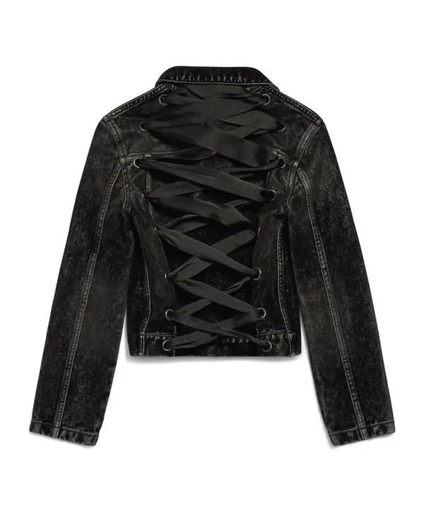 Balenciaga Lace-up Denim Jacket