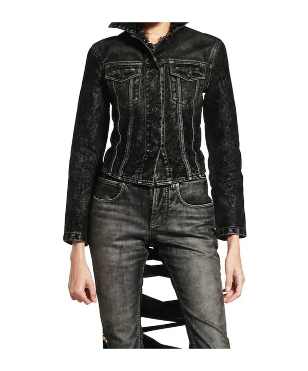 Balenciaga Lace-up Denim Jacket